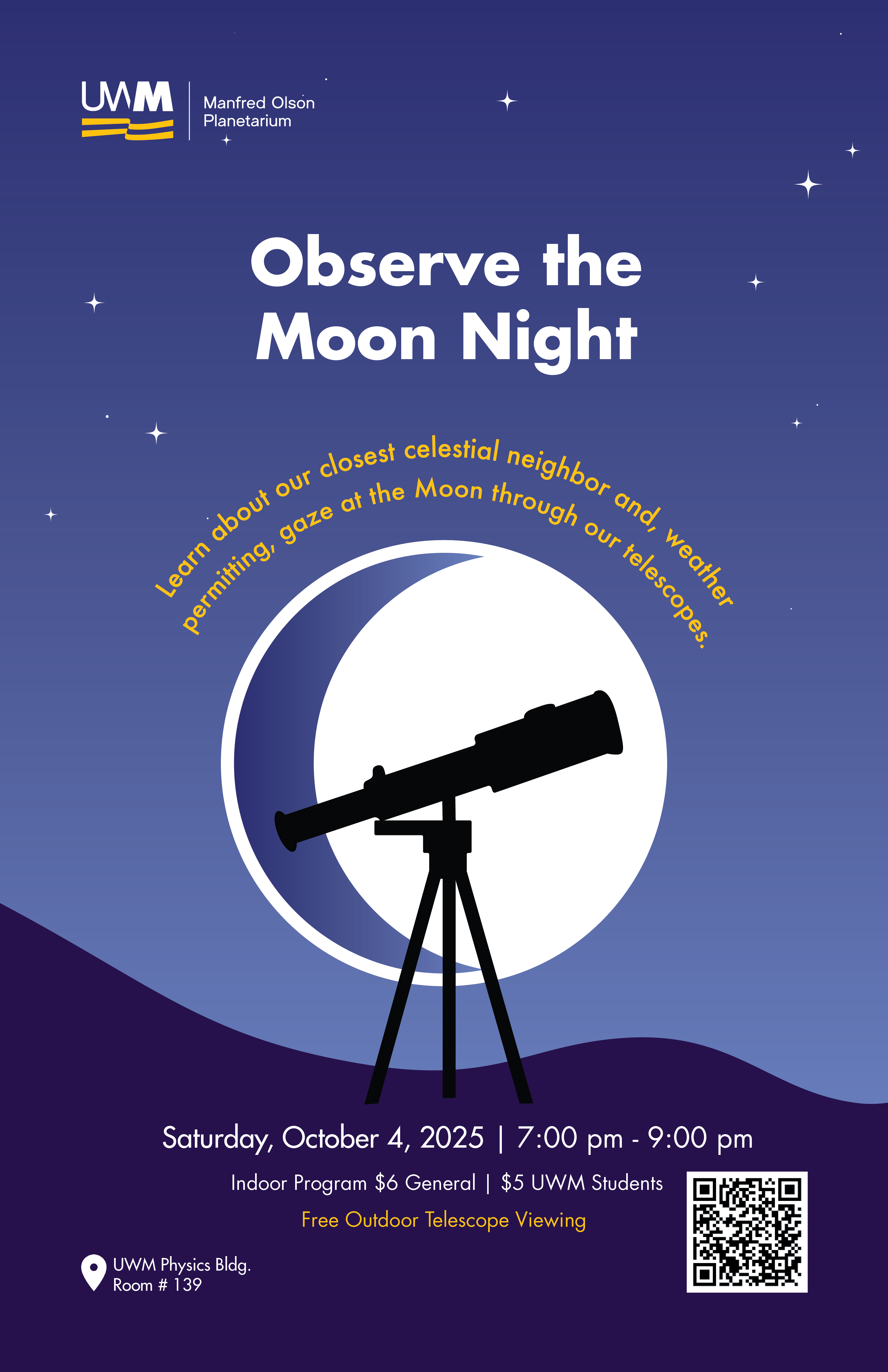 UWM Planetarium - Observe the Moon Night